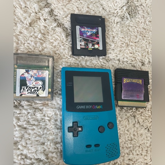 Nintendo | Video Games & Consoles | Gameboy Color Bundle W3 Games Teal | Poshmark